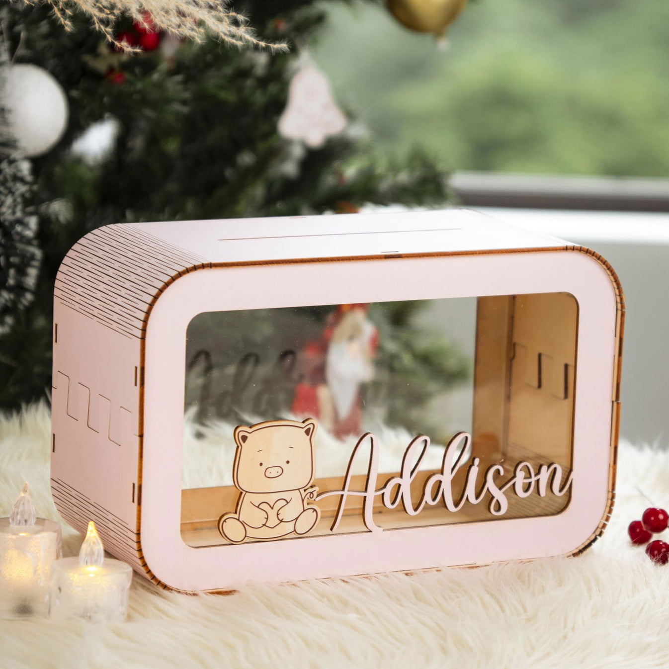 Personalized Piggy Bank For Kids, Kids Personalized Banks, Wooden Piggy ...