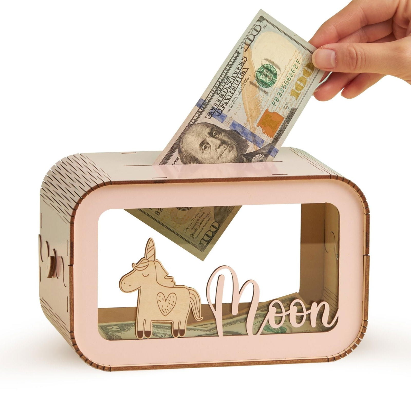 Personalized Piggy Bank For Kids, Kids Personalized Banks, Wooden Piggy ...